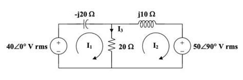 Solved Find The Mesh Current I1 And I2 In The Network Shown Chegg Com