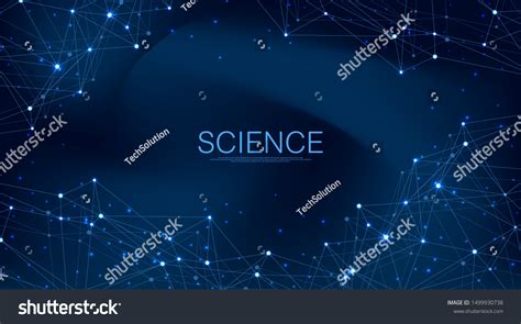 Futuristic Abstract Vector Background Blockchain Technology Stock Vector Royalty Free