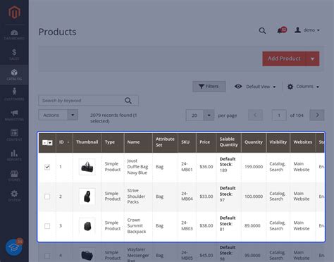 Magento 2 Product Grid Editor Inline Product Editing Webkul