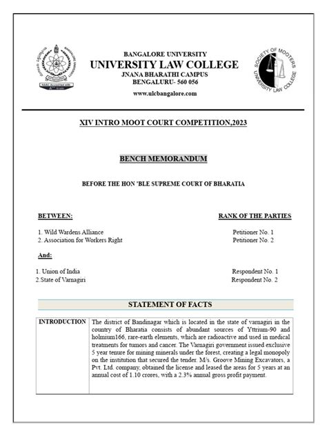 Intro Moot Bench Memo Pdf Legal Liability Corporate Social Responsibility