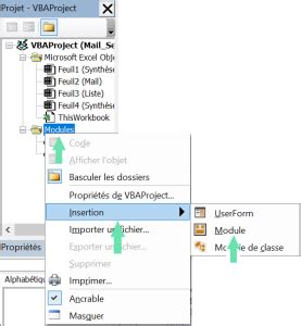 étapes pour faire une macro Excel qui envoie un mail avec pièce jointe Cleex
