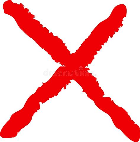 Red Cross Sign Icon Wrong Mark Icon Red Cross X Symbol Grunge X Icon