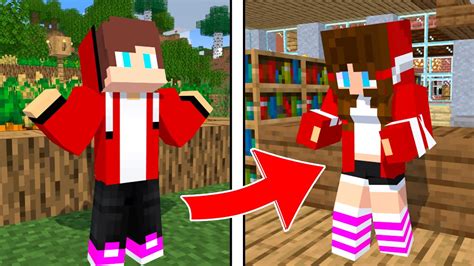 Maizen Jj Become Girl Minecraft Animation Jj And Mikey Youtube