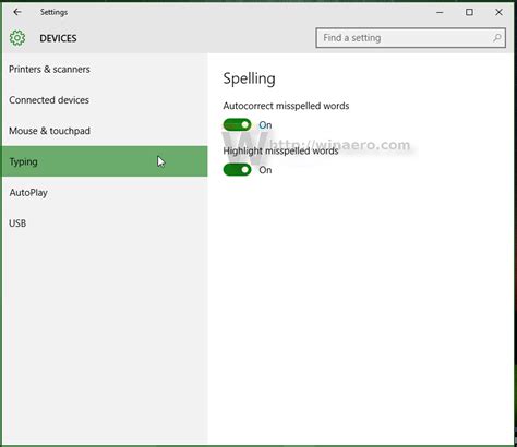 How To Disable Autocorrect And Highlighting Of Misspelled Words In Windows