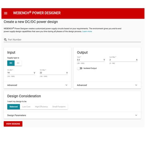 Tech Tips Tis Webench Power Designer The Tech Blog
