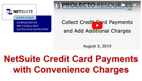 Learn How To Add Convenience Charges To Netsuite Credit Card Payments