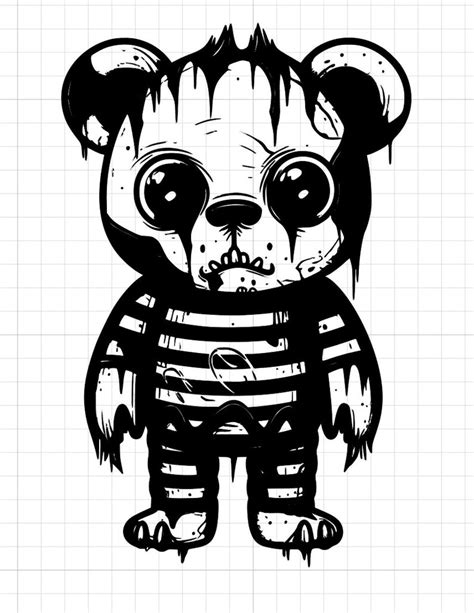 Cute Zombie Bear Bundle Etsy