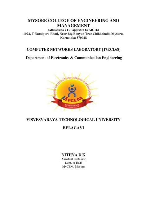 Ccn Lab Mycem Pdf Computer Network Network Congestion