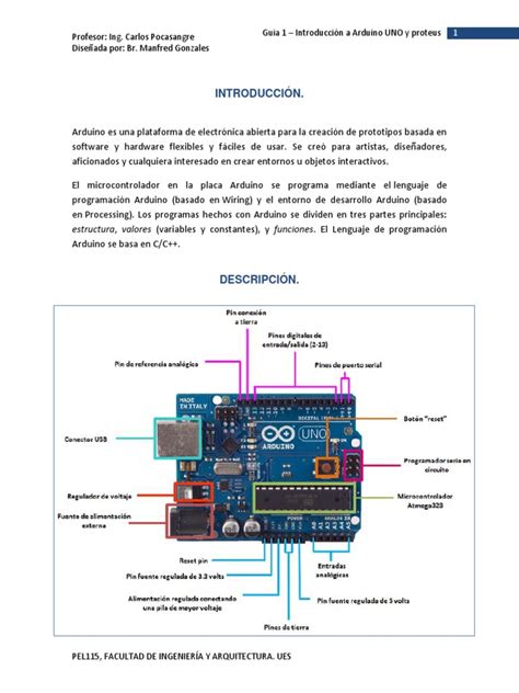 Arduino Guia No 1 Pdf Arduino Arquitectura De Computadores