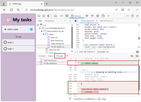 変更ツールを使用してファイルの変更を追跡する Microsoft Edge Developer Documentation Microsoft Learn