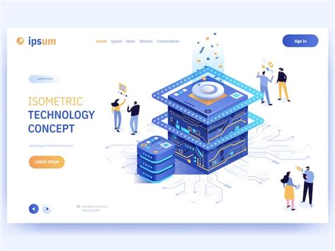 Premium Vector Cryptocurrency And Blockchain Technology Isometric Concept