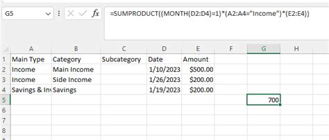 Microsoft Excel Sum Values Based On A Category And A Month Date Super User