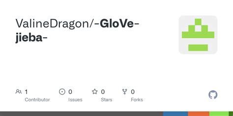 GloVe Jieba Save Vocab Txt At Master ValineDragon GloVe Jieba