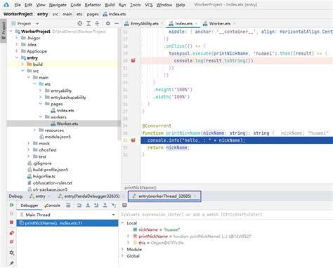 Workertaskpool Debugging Arkts Code Debugging Code Debugging Debugging