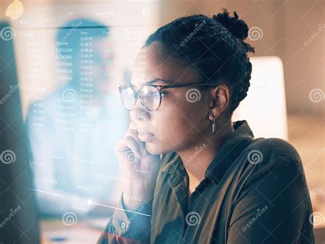 Overlay Programming And Coding With A Black Woman Developer Thinking
