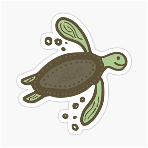 Pressed Penny Turtle Sticker Sticker For Sale By Hanahayes Redbubble