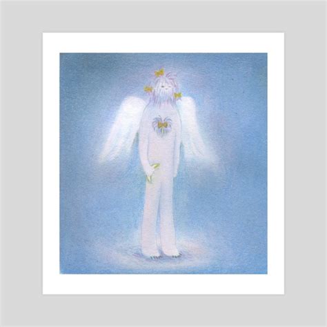Furry Angel An Art Print By Plasticpeco Inprnt