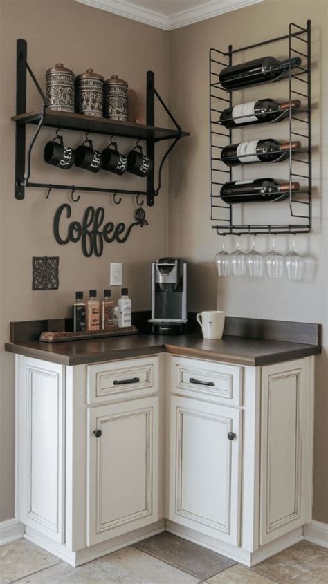 Coffee Corner Shelves Ideas Coffee Counter Top Ideas Diy Coffee Bar