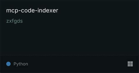 Mcp Code Indexer Glama