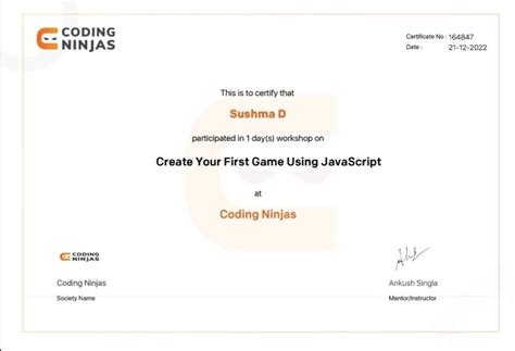 Sushma D On Linkedin Codingninjas Coding Javascript