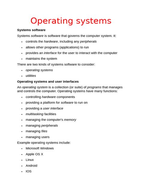 Operating Systems Pdf Backup Operating System