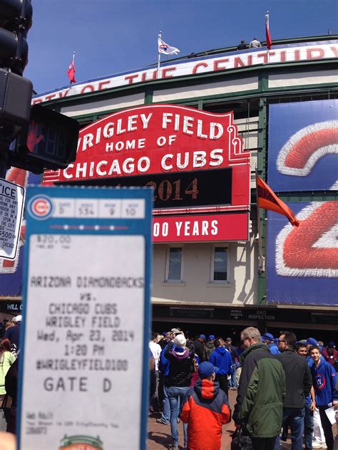 Wrigley Field On The Stadiums 100th Anniversary April 23 2014 Wrigley Field Chicago Cubs
