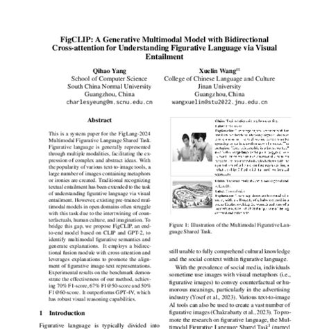 Figclip A Generative Multimodal Model With Bidirectional Cross
