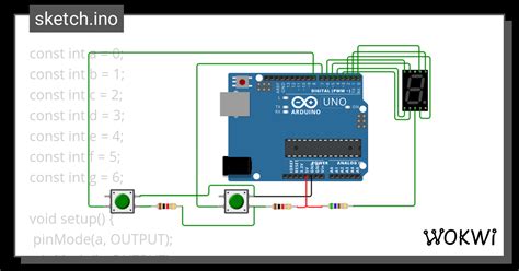 Led De 7 Segmentos Aula De Arduino 2 Wokwi Esp32 Stm32 Arduino