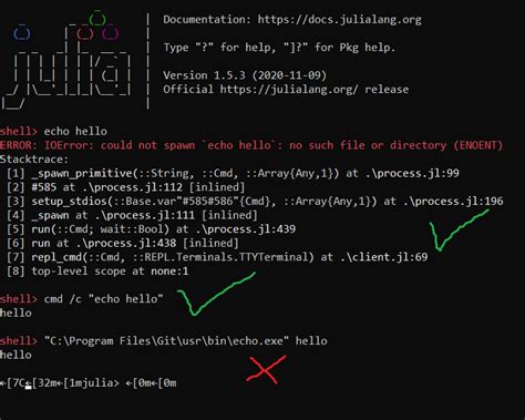 Getting Julia Repl Working In Windows Gitbash New To Julia Julia