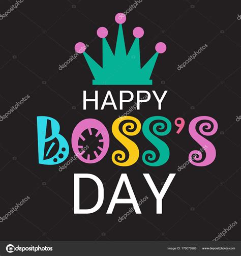 Happy Bosss Day — Stock Vector © Ssdn 170076988