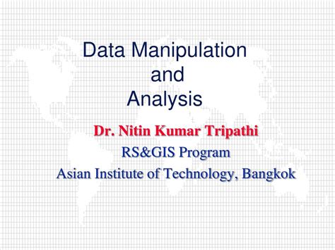 PPT Data Manipulation And Analysis PowerPoint Presentation Free Download ID 1445203