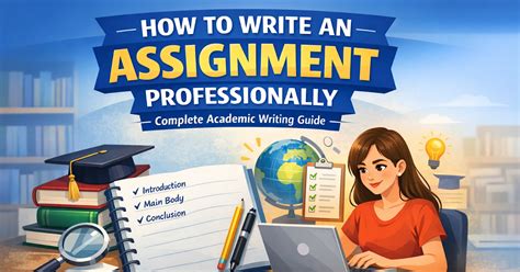 How To Write An Assignment Professionally Complete Academic Writing Guide