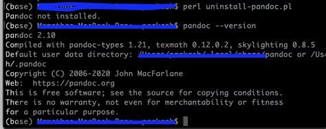 Latest Pandoc Download Of 211 Still Installs 210 And Hence I Am Unable To Use Citeproc