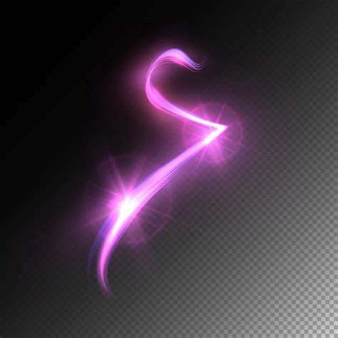 Premium Vector Light Whirl Curve Neon Line Light Effect Glowing Blue Purple Curved Line For