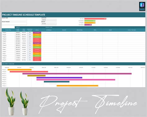Project Timeline Schedule Template Project Management Tools Project Management System