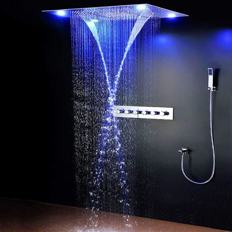 Oversized Waterfall Shower Head At Mason Duckworth Blog