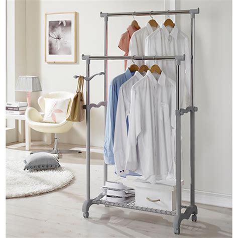 왕자행거 2단 더블 이동식 선반 행거 에누리 가격비교