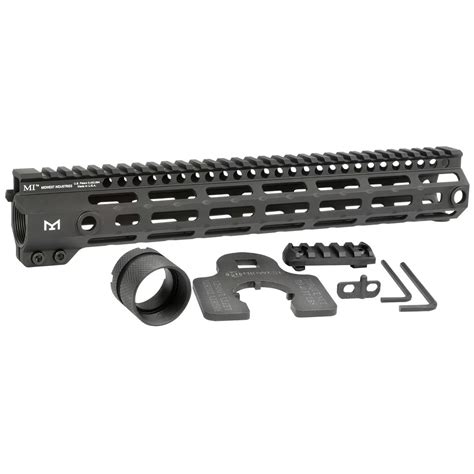 Midwest Industries One Piece Free Float Handguard 12 625 M Lok Compatible Black Paramount Defense
