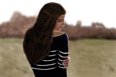 Девушки с длинными волосами красивые картинки