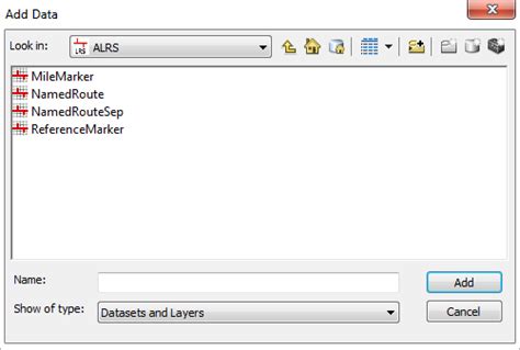 adding an lrs network to your map—arcmap documentation