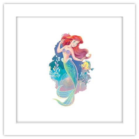 Ariel And Flounder Drawing Ariel Flounder Little Mermaid Original
