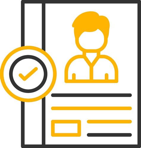 Resume With Approval Stamp Line Two Color 67431354 Vector Art At Vecteezy