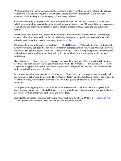 Camera Calibration Homework Pdf Computer Vision Camera