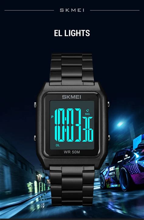 Skmei 1899 электронные спортивные часы для мужчин водонепроницаемые цифровые мужские наручные