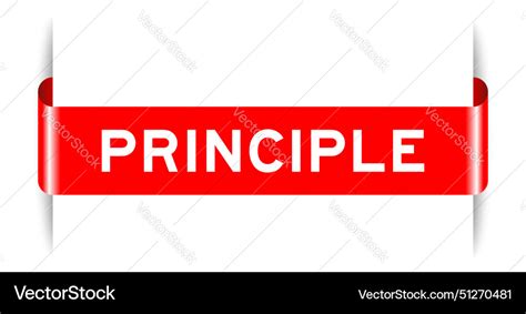 Red Color Inserted Label Banner With Word Vector Image