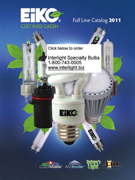 Eiko 2011 Lamp Catalog Pdf Incandescent Light Bulb Lighting