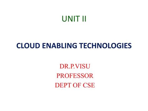 Cc Unit 2 Ppt Ppt