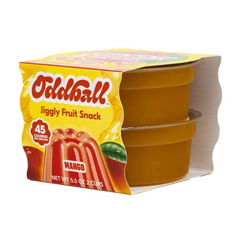 Plant Based Jiggly Fruit Snack Cups Mango 2 Ct