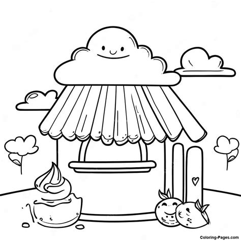 Butterbean Cafe Delicious Treats Coloring Page Coloring