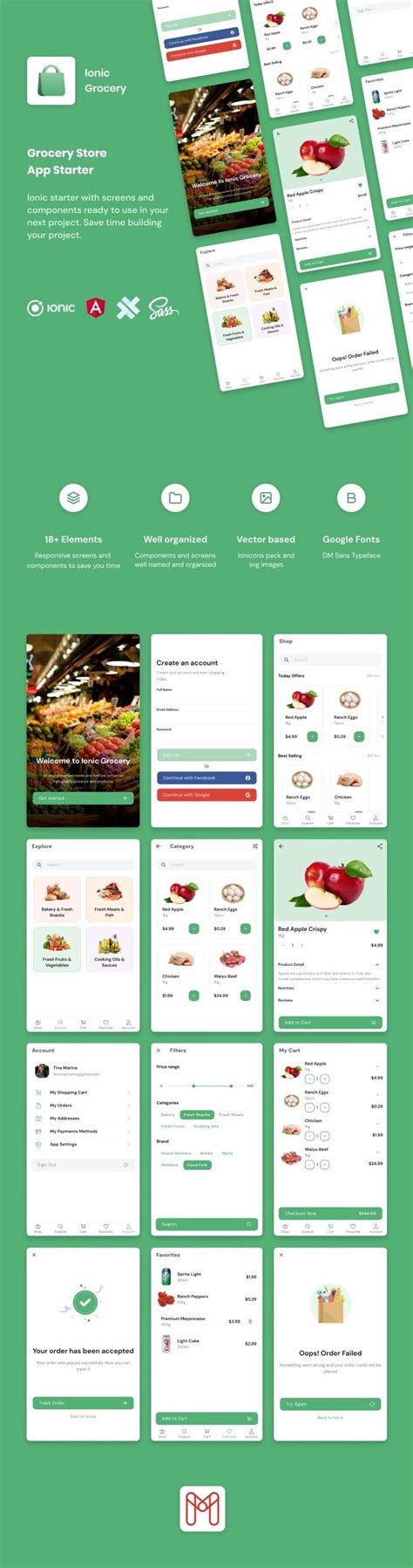 Ionic Grocery Ionic 5 Angular Ui Theme Codemarket